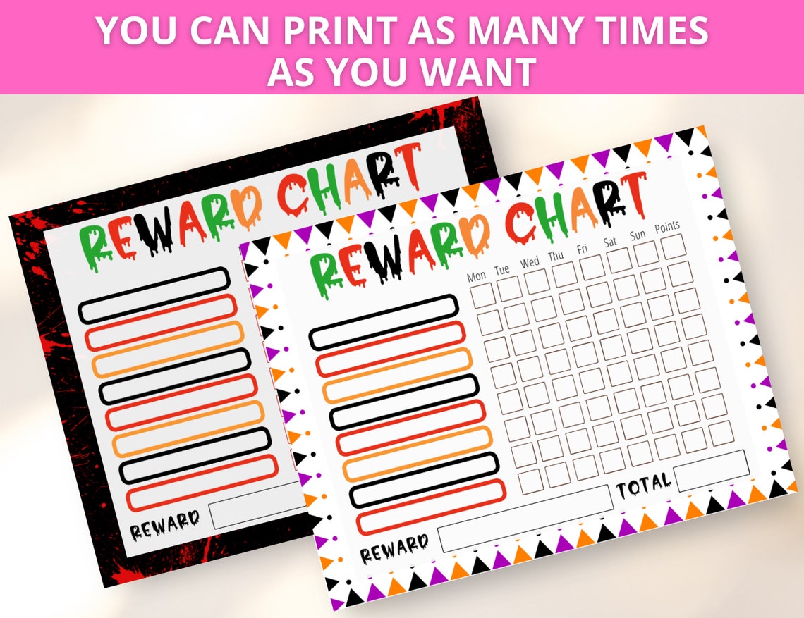 Reward Chart for Kids Reward Chart Printable Reward Chart - Etsy