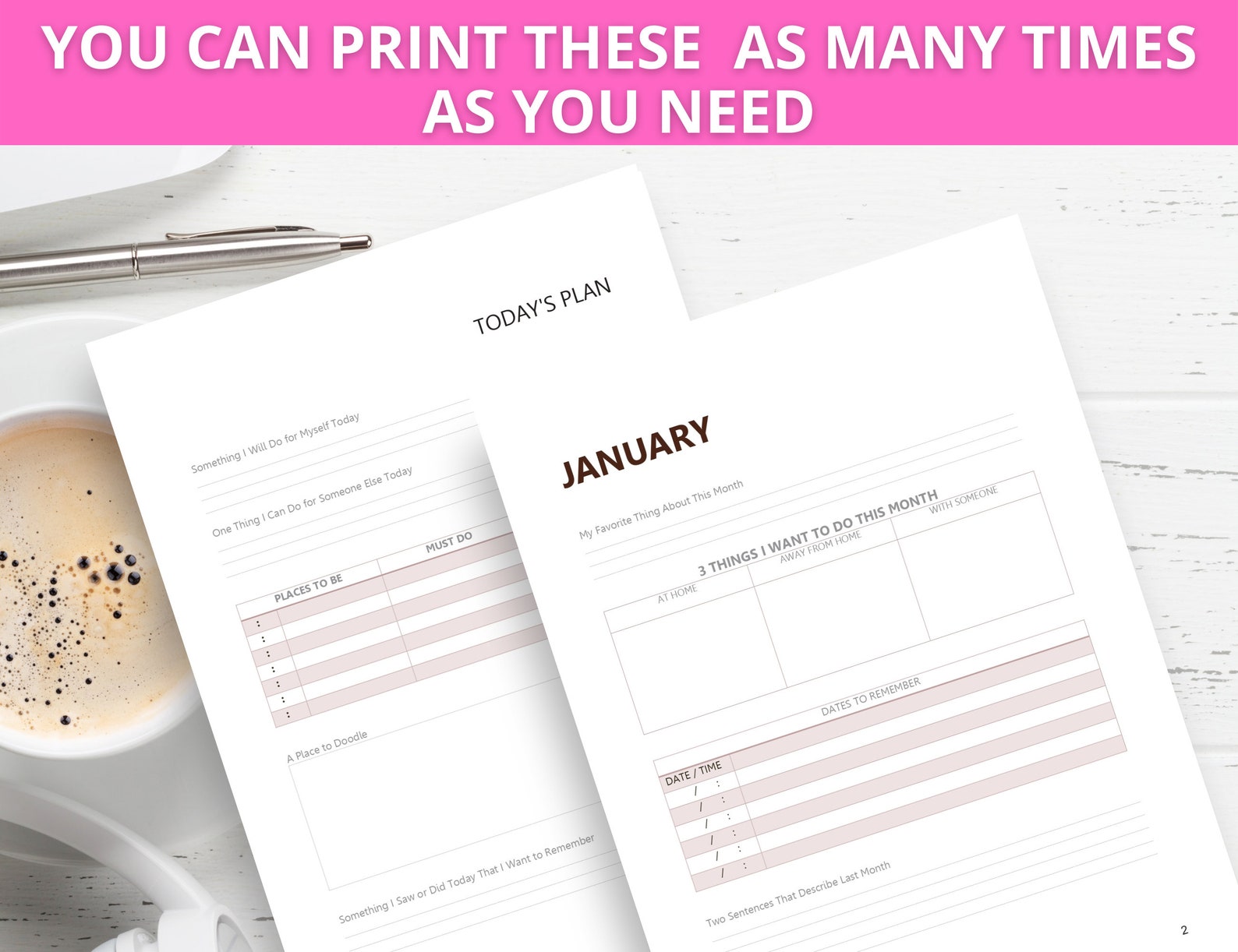 Cats Planner, Undated Daily Planner Printable, Cat Planner 2023, Cats ...