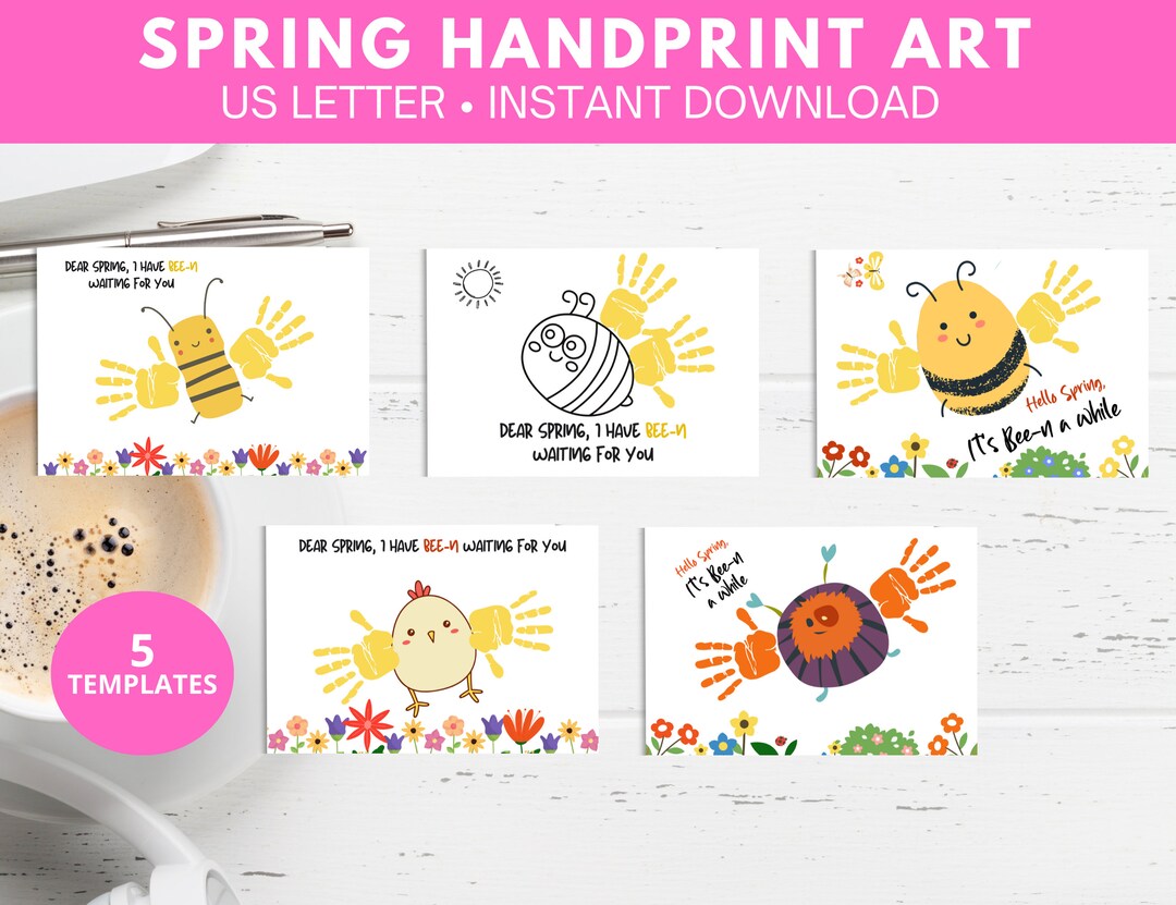Spring Hand Print Art, Handprint Craft Kids , Daycare Art, Hand Print ...
