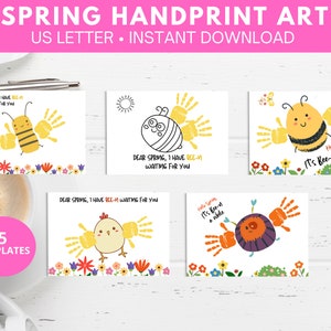 Spring Hand Print Art, Handprint Craft Kids , Daycare Art, Hand Print ...