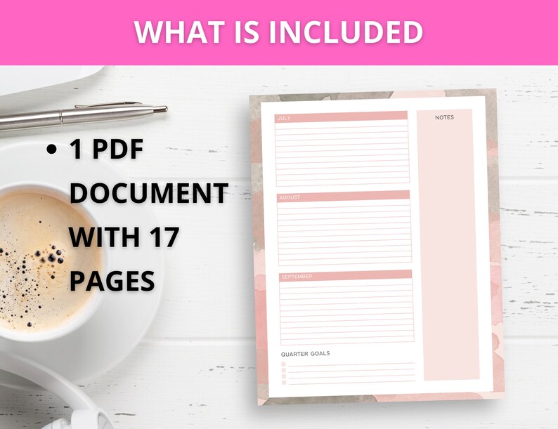 Life Planner Printable, Minimalist Life Planner, Undated Life Planner ...