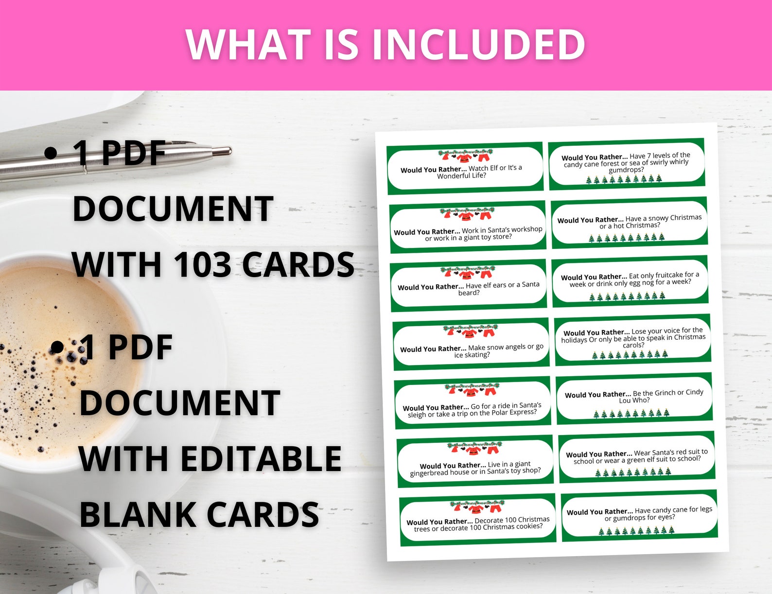 Christmas Would You Rather Game, Would You Rather Adult, Would You ...