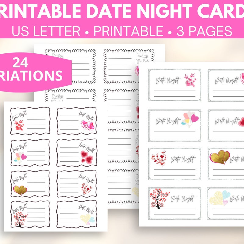 Date Night Printable - Etsy