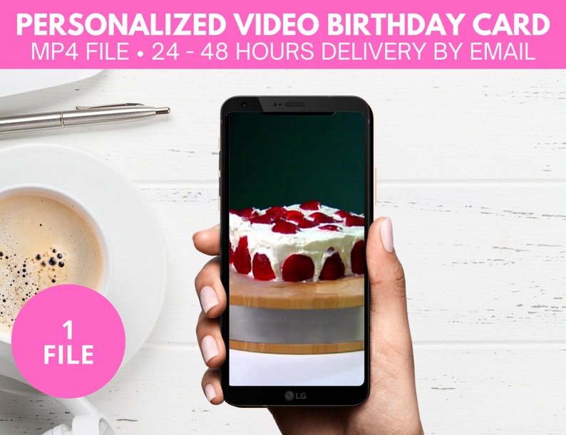Video Birthday Card, Birthday Video Card, Happy Birthday Card, Happy ...