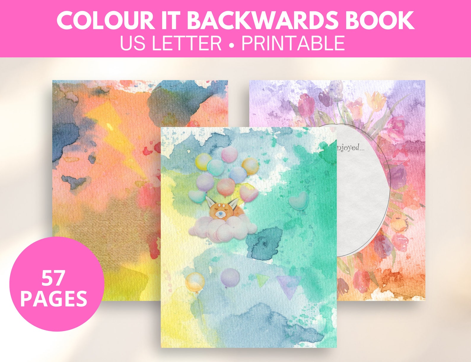 Reverse Coloring Books for Adults Printable Tracing Books - Etsy