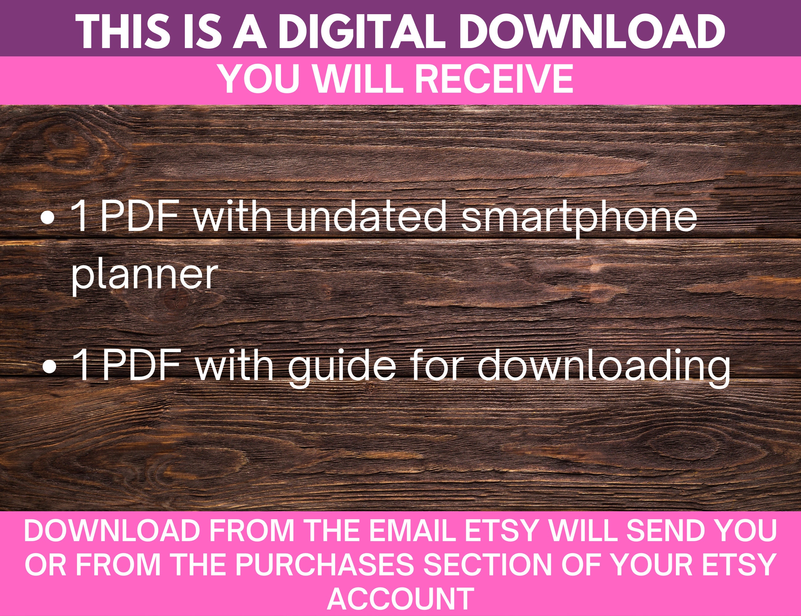 Undated Cell Phone Digital Planner Rose Gold Digital Planner - Etsy