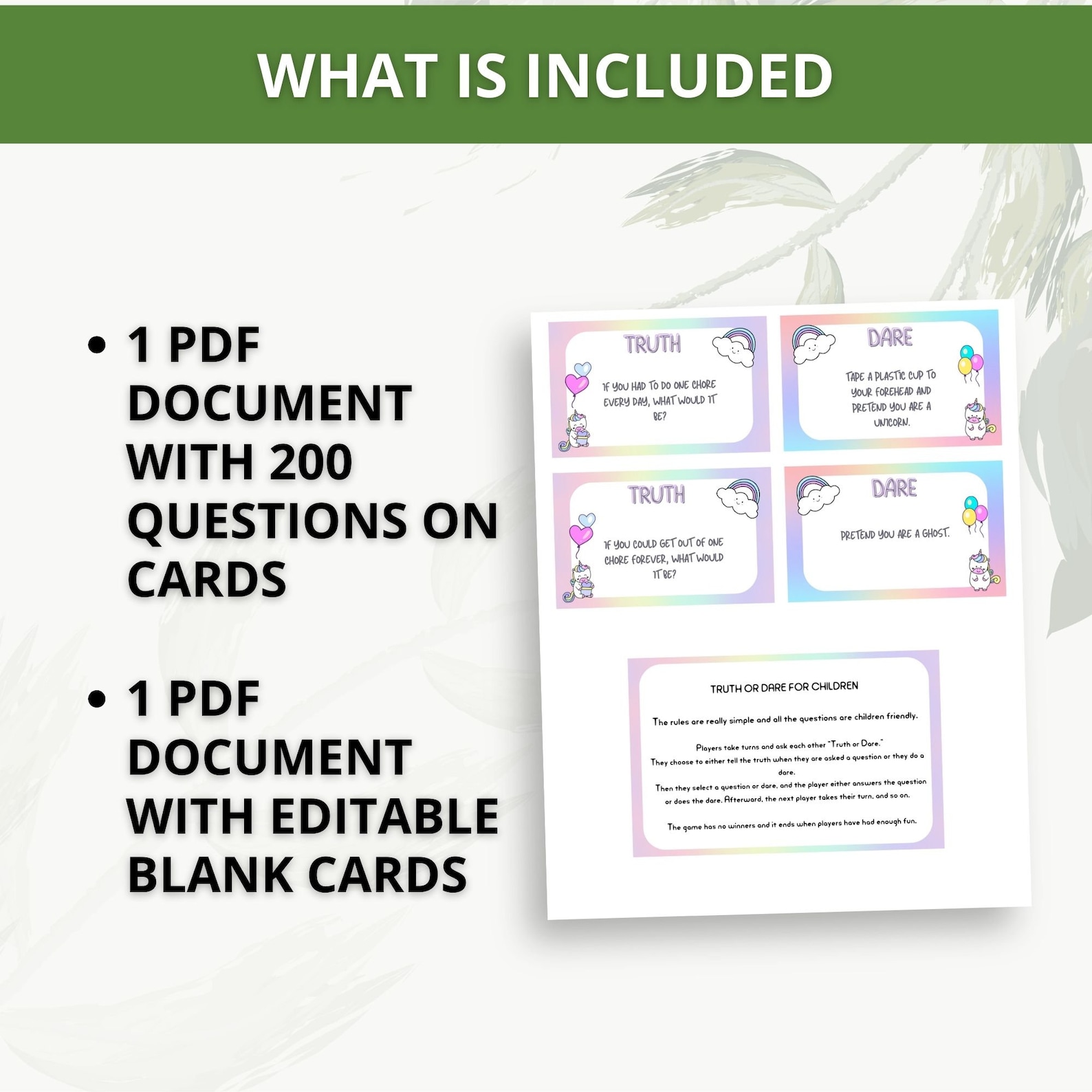 Truth or Dare Kids, Truth or Dare Printable, Truth or Dare Cards, Truth ...