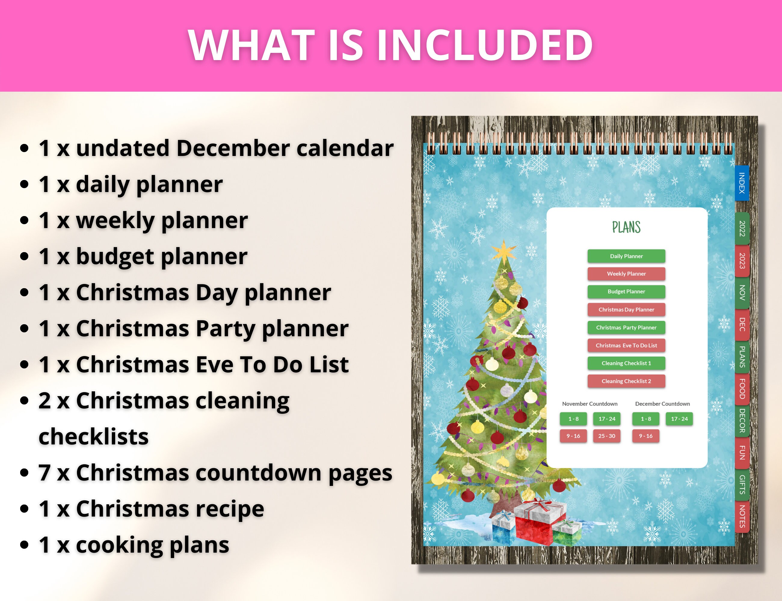 Digital Christmas Planner Goodnotes Christmas Planner - Etsy