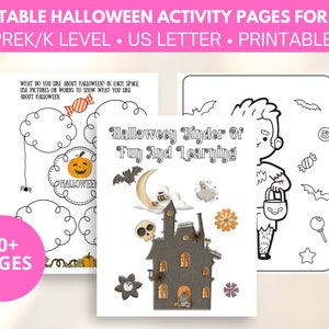 Printable Halloween Activity Pages for Kids, Halloween Activity Sheets ...