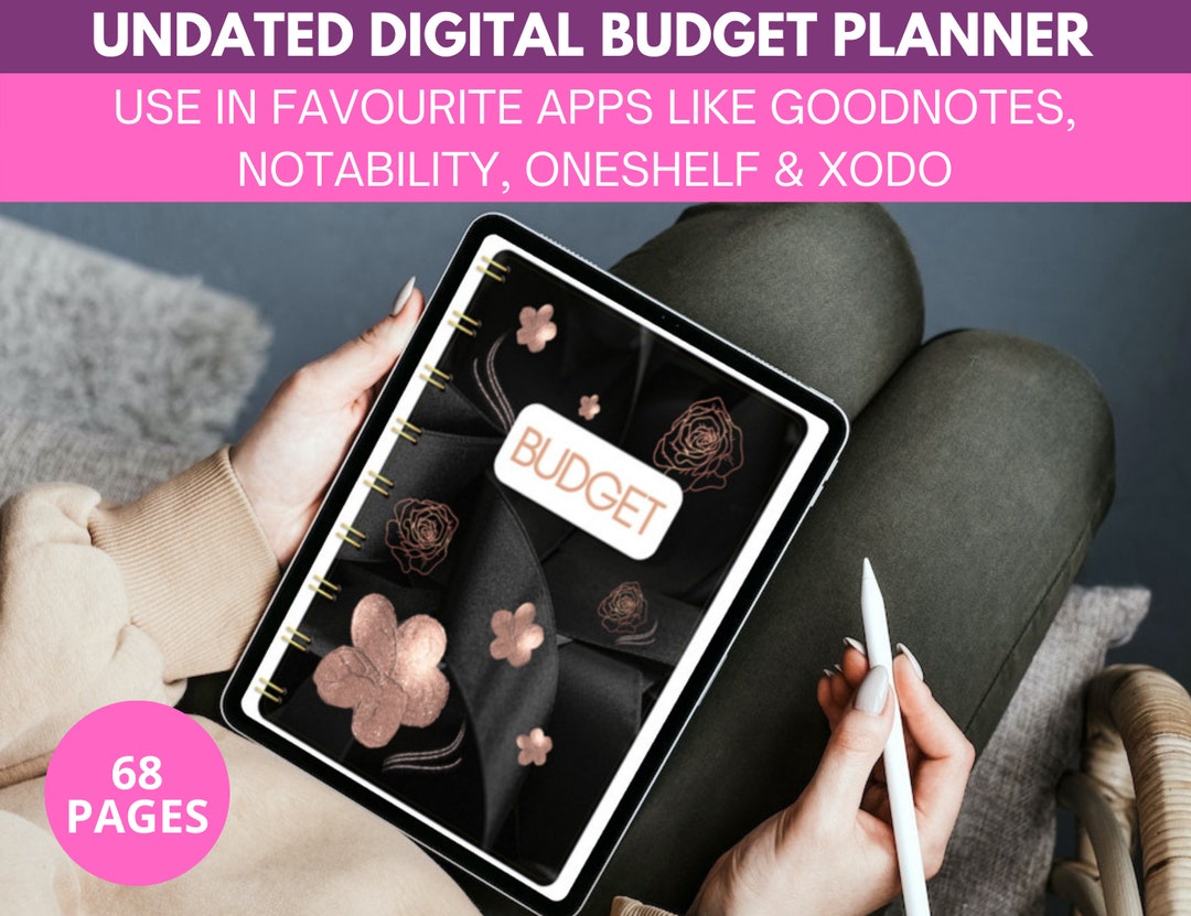 Digital Budget Planner for Ipad, Rose Gold Planner, Digital Budget ...
