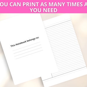 Plain Cornell Notes Printable, Cornell Notes Notebook, Cornell Notes ...