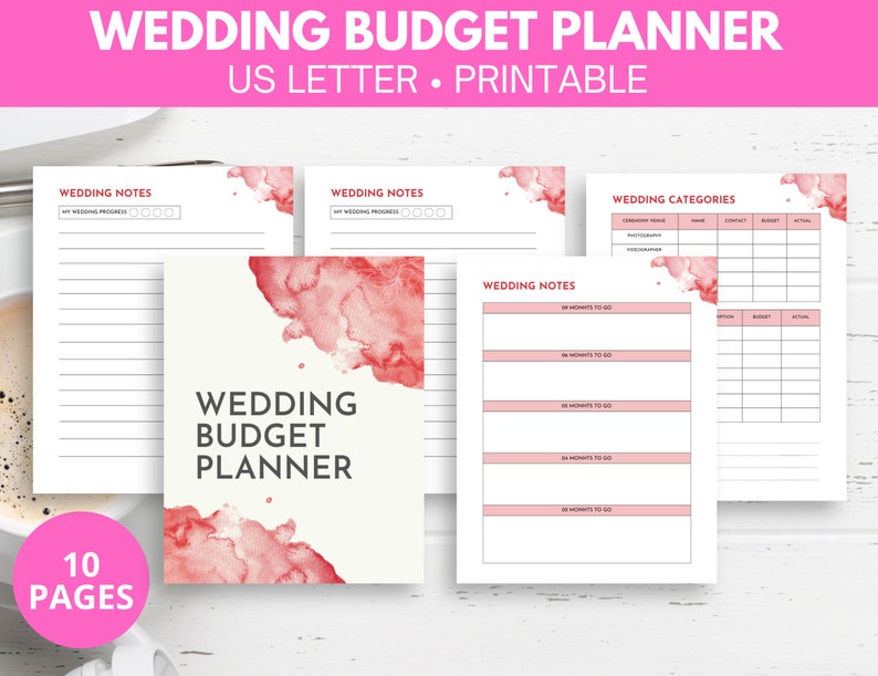 Wedding Budget Planner, Wedding Budget Tracker, Wedding Budget Sheet ...