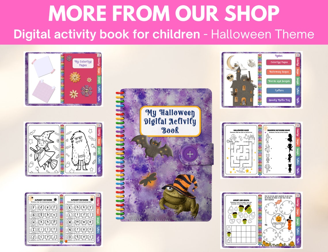 Printable Halloween Activity Pages for Kids, Halloween Activity Sheets ...