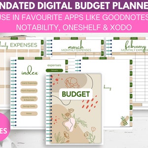 Digital Budget Planner for Goodnotes, Digital Budget Planner for Ipad ...