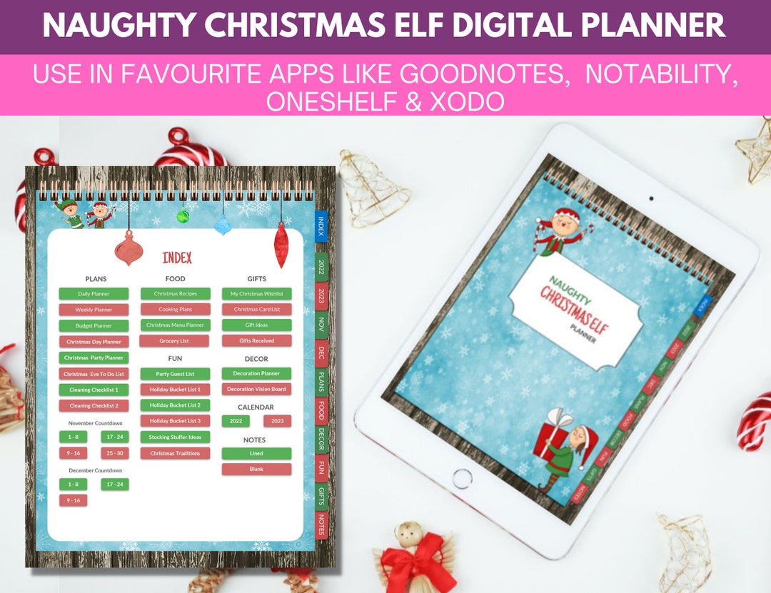 Digital Christmas Planner Goodnotes Christmas Planner - Etsy