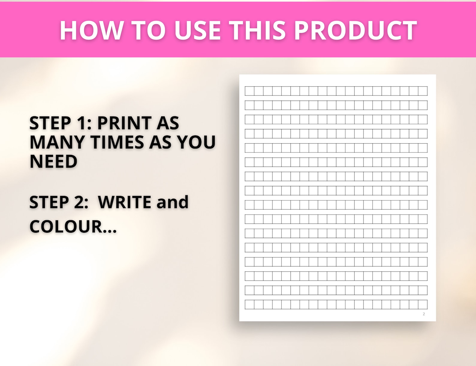 Korean Writing Practice, Korean Hangul, Korean Writing Paper, Korean ...