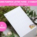 Autumn Letter Paper, Printable Letter Paper, Floral Stationery Paper ...