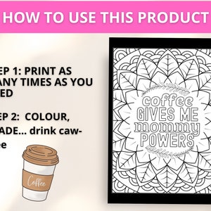 Coffee Coloring Pages for Adults Printable, Coffee Quotes Coloring ...
