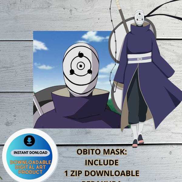 Obito Cosplay Mask - Etsy