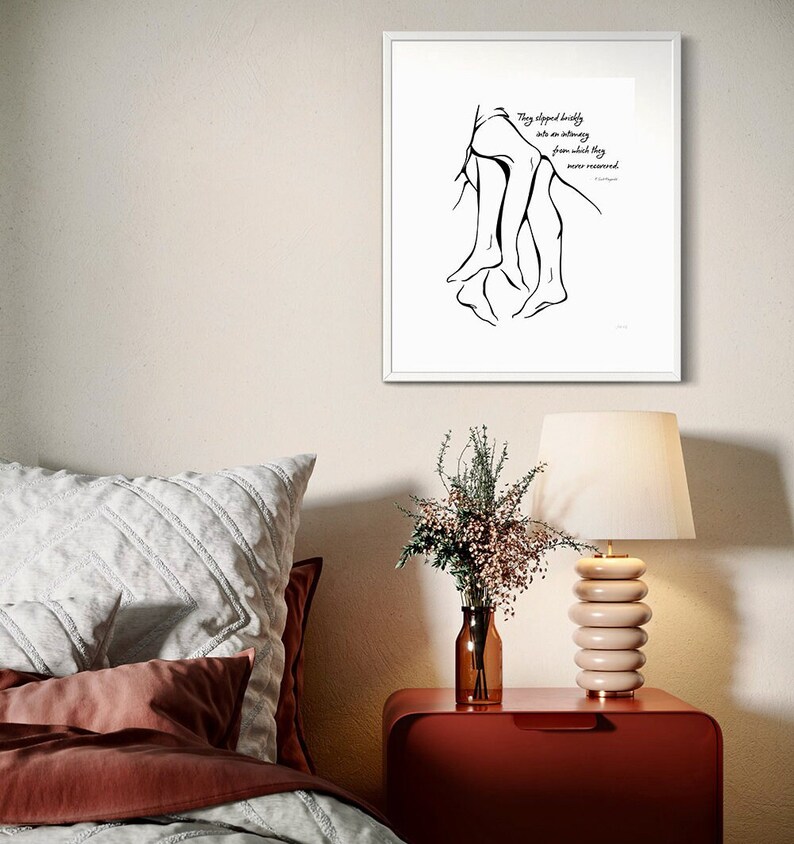 Together | Sensual Intimate Couple Lovers Minimalist Abstract Fine Art ...