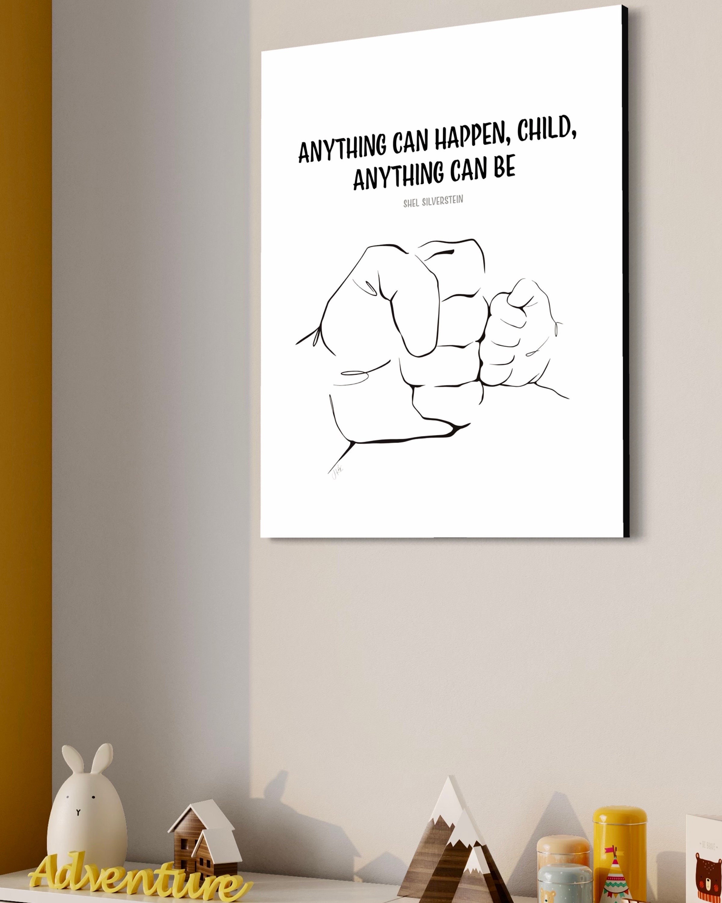Anything | Inspiring Fist Bump Fine Art Print, Customizable - Etsy