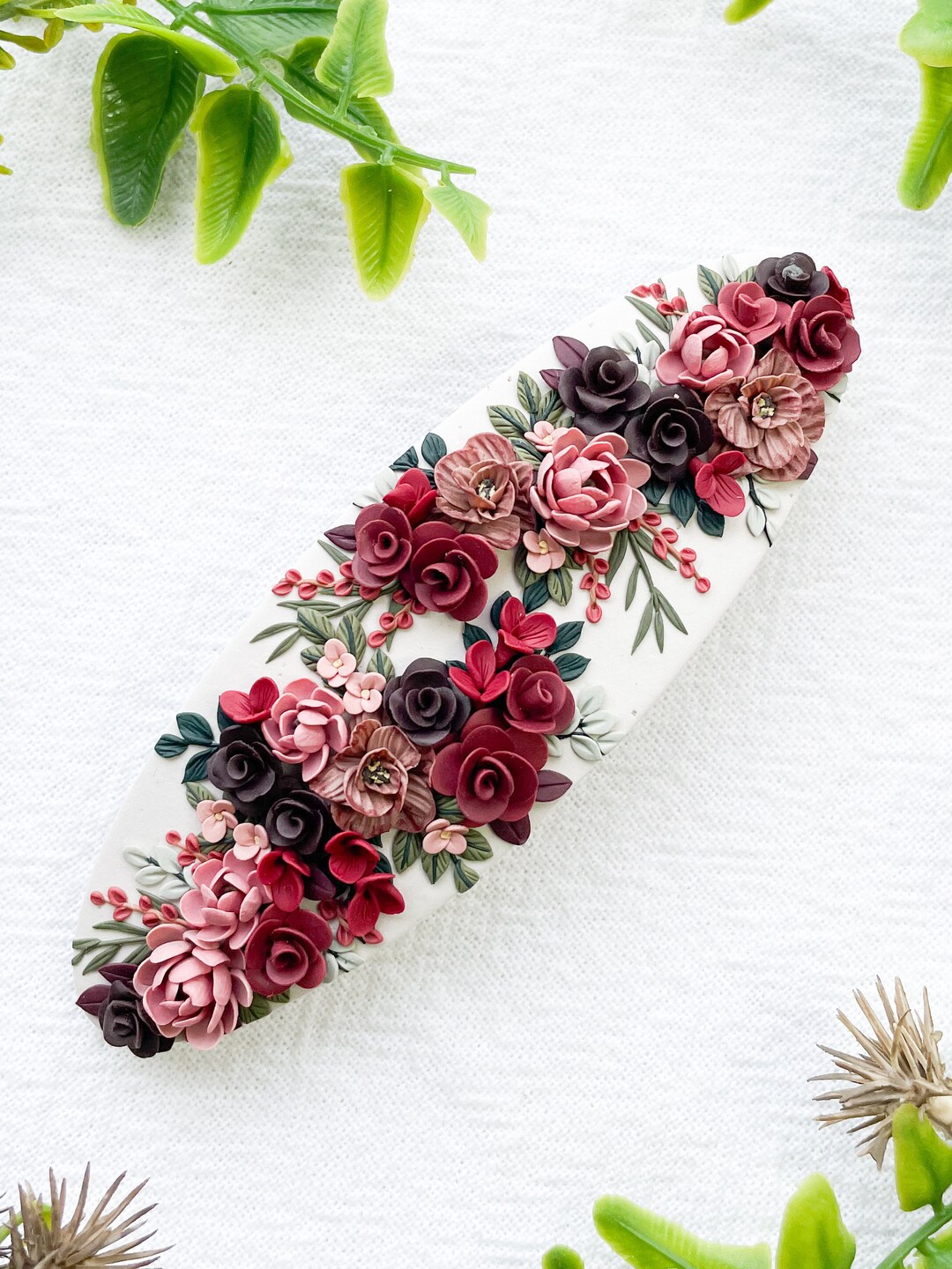 Large Size Ruby Collection French Barrette - Etsy