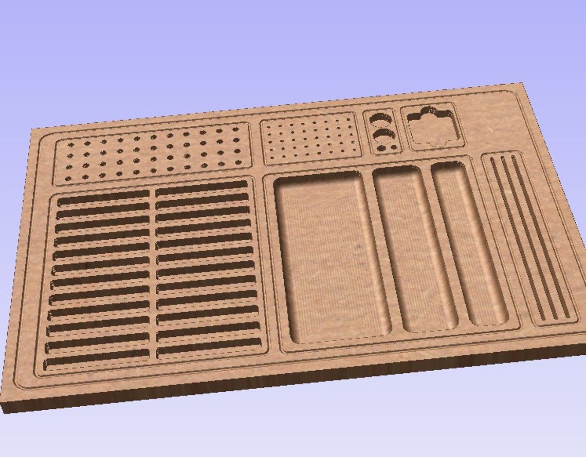CNC Router Deluxe Tool and Bit Organizer Storage Tray - Digital File - Etsy