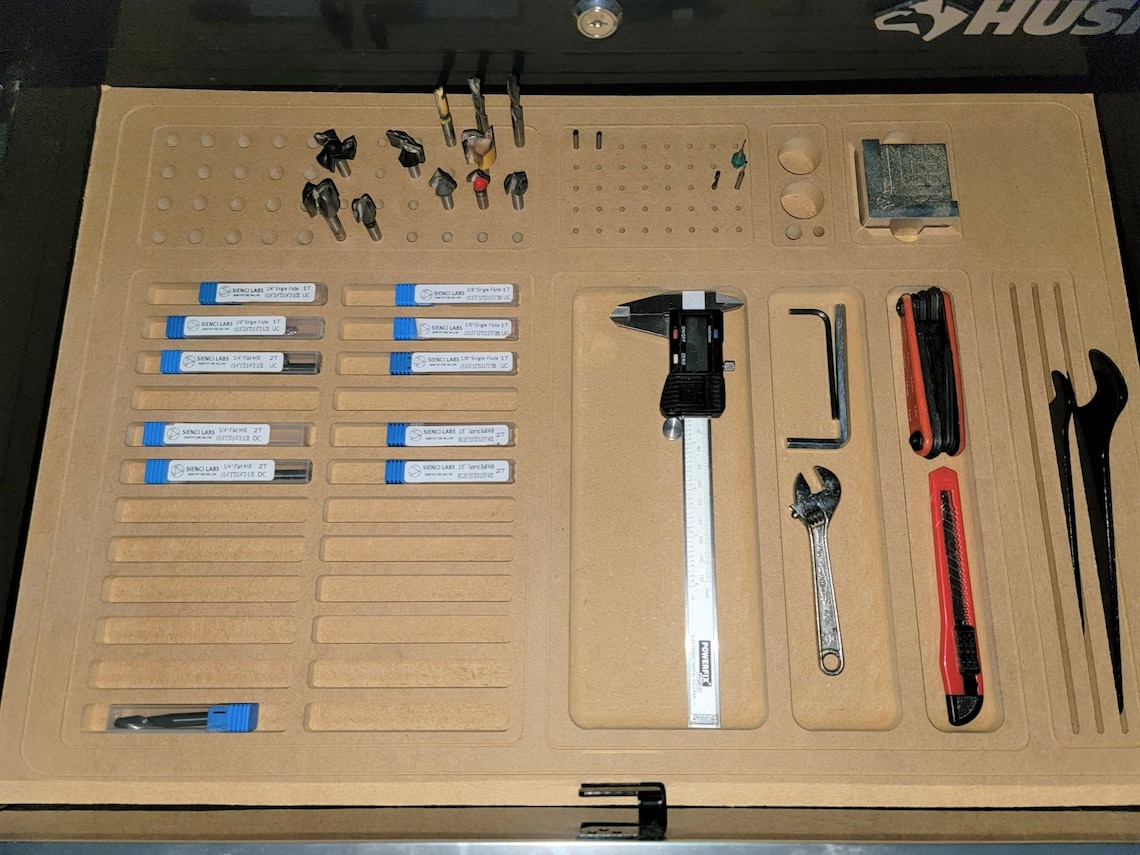 CNC Router Deluxe Tool and Bit Organizer Storage Tray - Digital File - Etsy