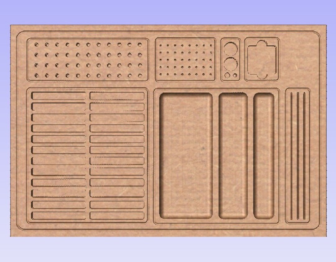 CNC Router Deluxe Tool and Bit Organizer Storage Tray - Digital File - Etsy