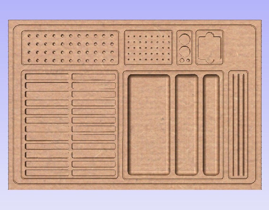 CNC Router Deluxe Tool and Bit Organizer Storage Tray - Digital File - Etsy