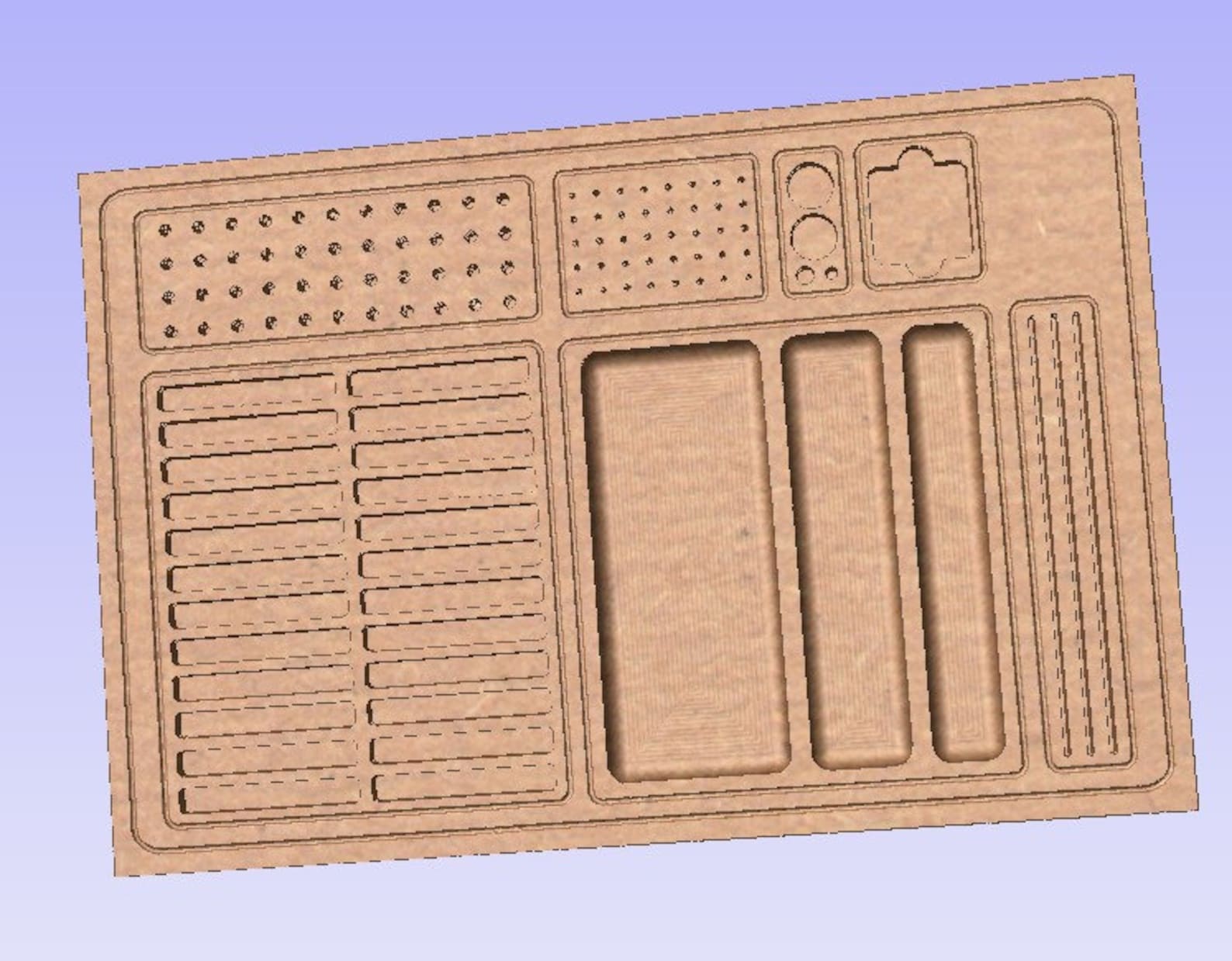 CNC Router Deluxe Tool and Bit Organizer Storage Tray - Digital File - Etsy