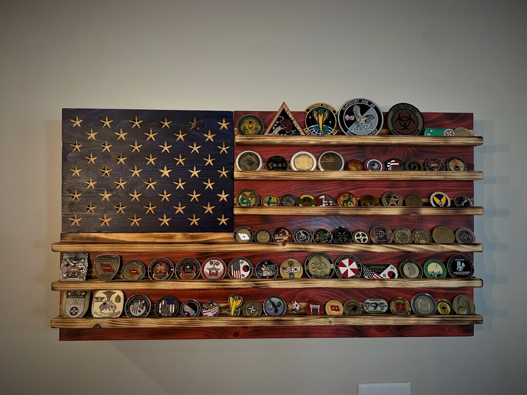 Personalized Challenge Coin USA Flag With Lockable Concealment Gun ...