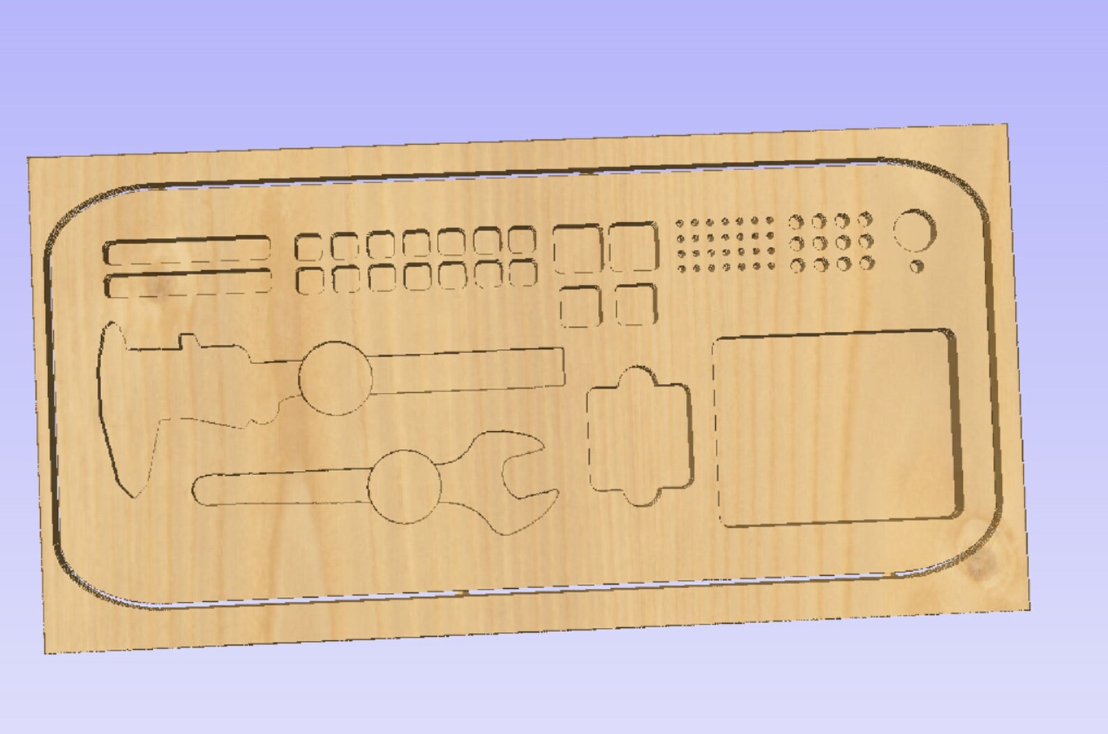 Tool and Bit Organizer - Vectric File, SVG and DXF Files for CNC ...