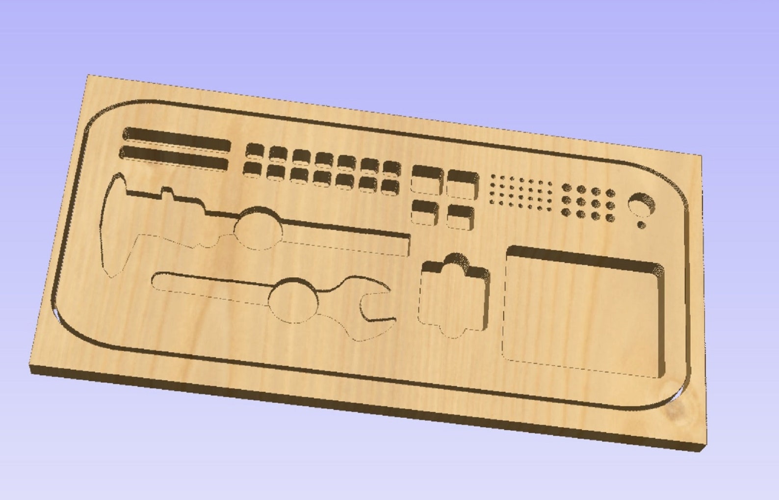 Tool and Bit Organizer - Vectric File, SVG and DXF Files for CNC ...