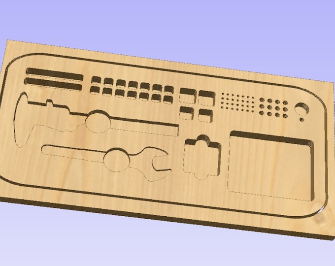 CNC Router Deluxe Tool and Bit Organizer Storage Tray - Digital File ...