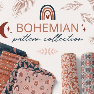 Bohemian Collection Patterns Fabric Bohemian Fabric Printed - Etsy