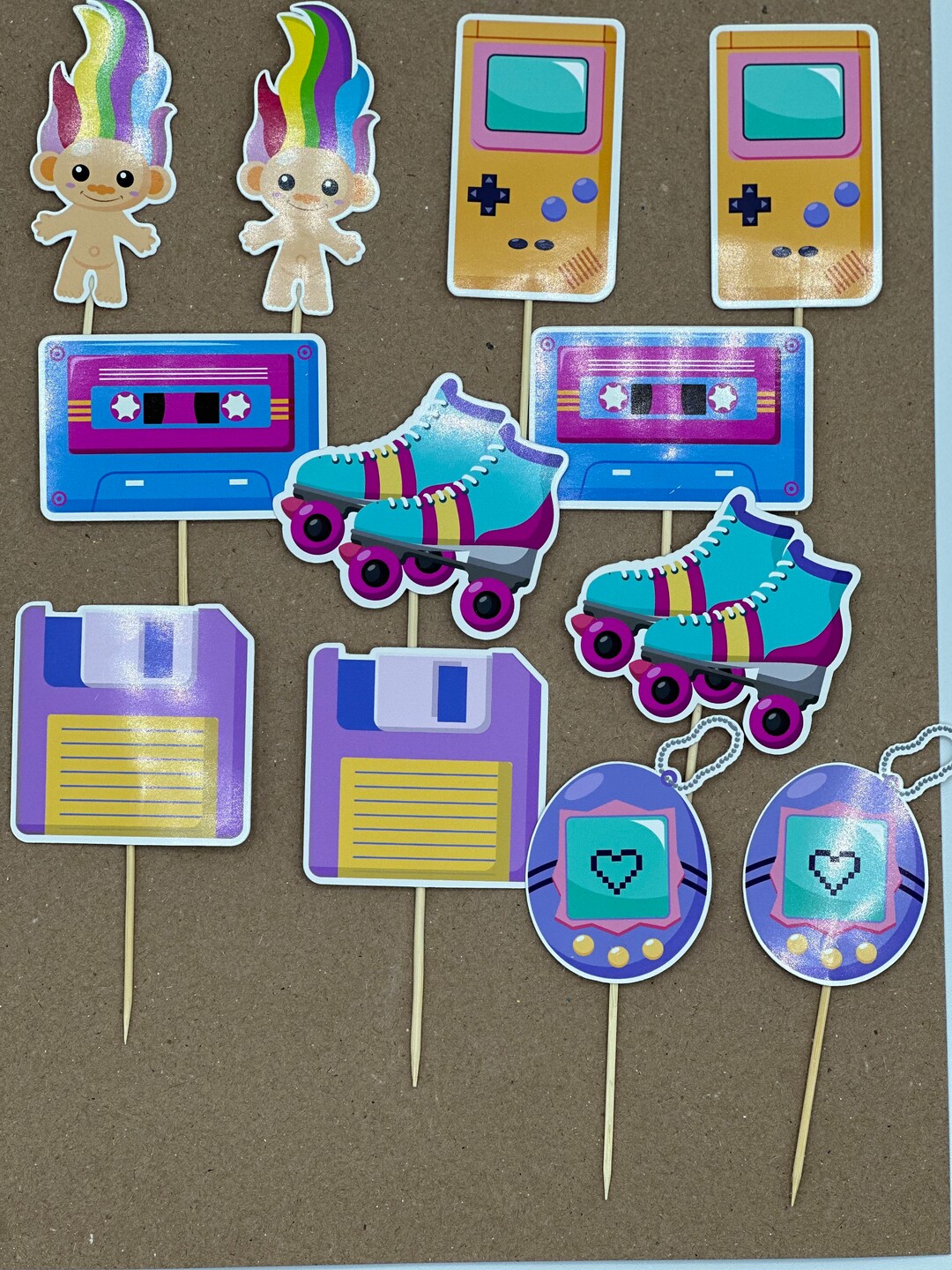 90s Cupcake Topper, Cupcake Topper, 90s Retro Cupcake Topper, 90s ...