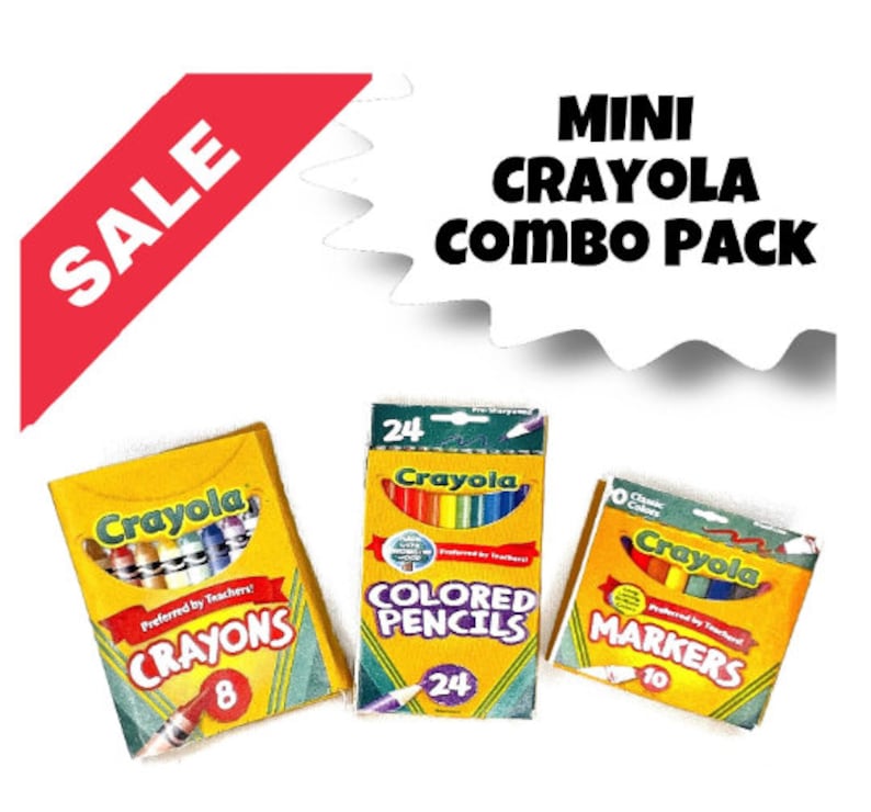 Printable 1:6 Crayola School Supplies/office Supplies Pack-doll Toys ...