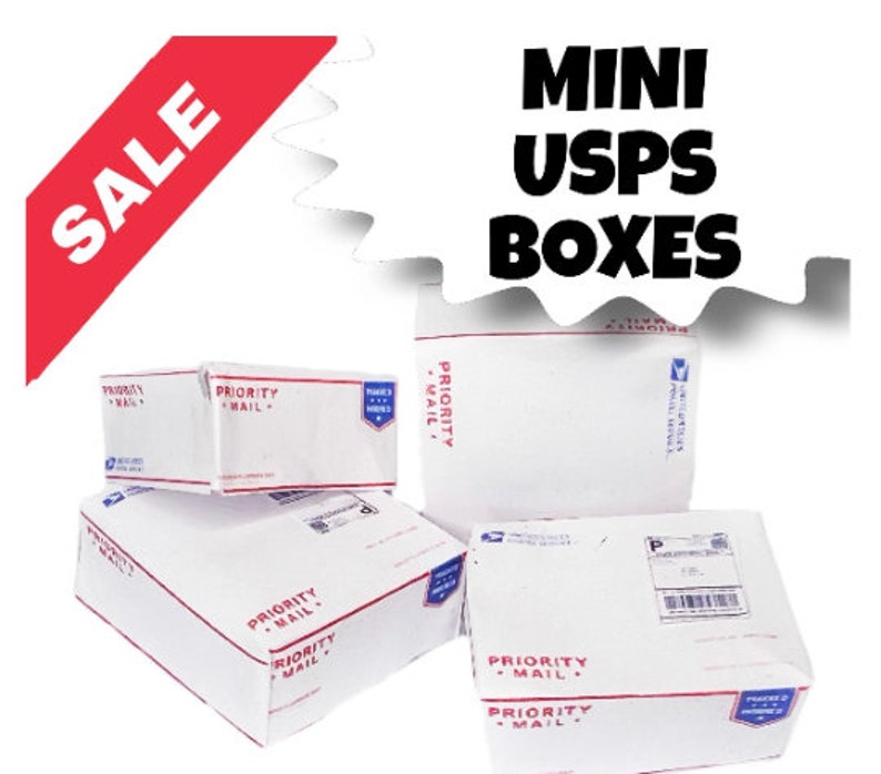 Printable 1:6 USPS Boxes Pack Doll Toys DIY Instant Download Dolls Mini ...