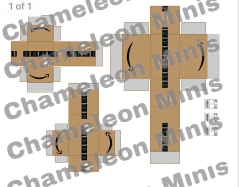 Printable 1:12 Amazon Boxes and Envelopes Pack - Doll Toys - DIY Instant Download - Dolls - Mini ...