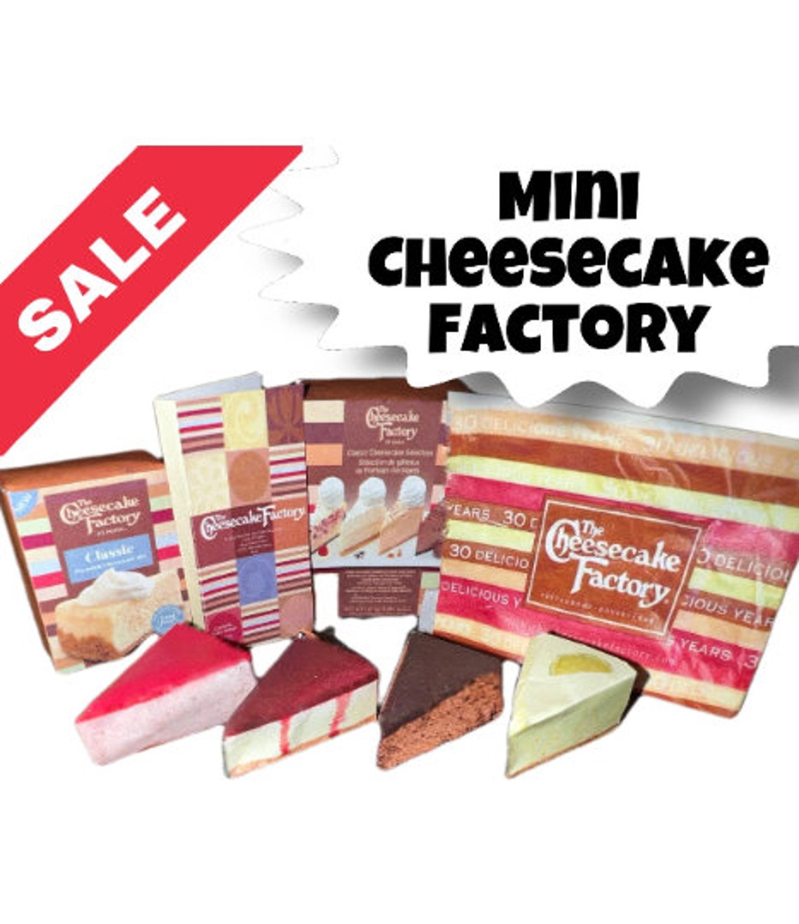 Printable 1:12 Cheesecake Factory Pack - Doll Toys - DIY Instant ...