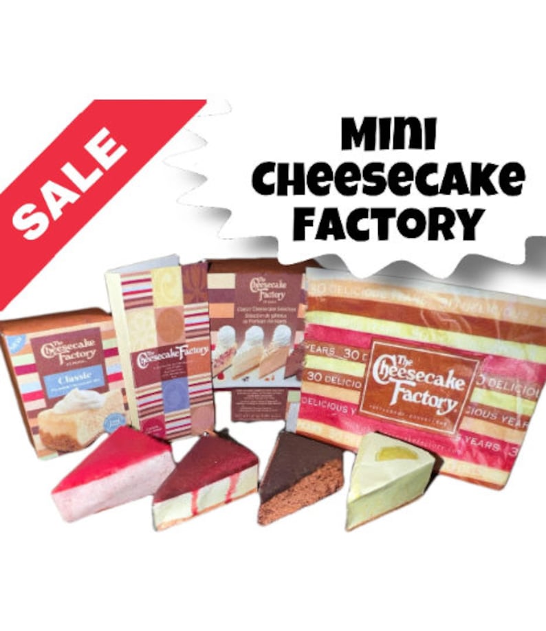 Printable 1:6 Cheesecake Factory Pack - Doll Toys - DIY Instant ...