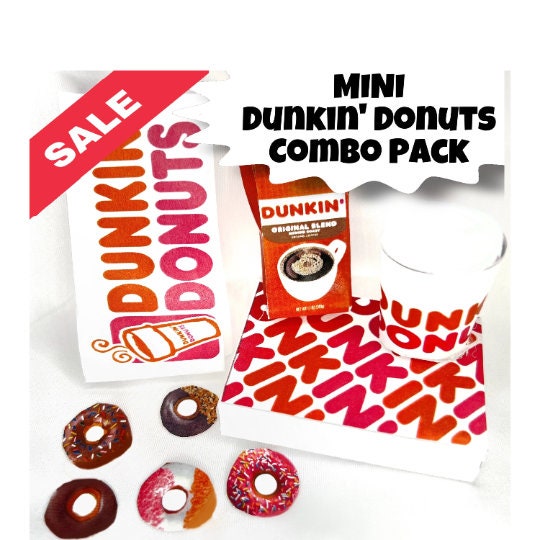 Printable 1:6 Dunkin Donuts Pack - Doll Toys - DIY Instant Download ...