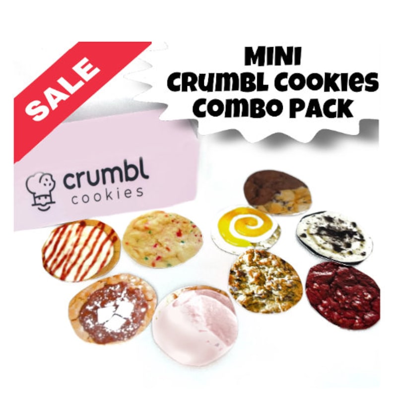 Printable 1:6 Crumbl Cookies Pack - Doll Toys - DIY Instant Download ...