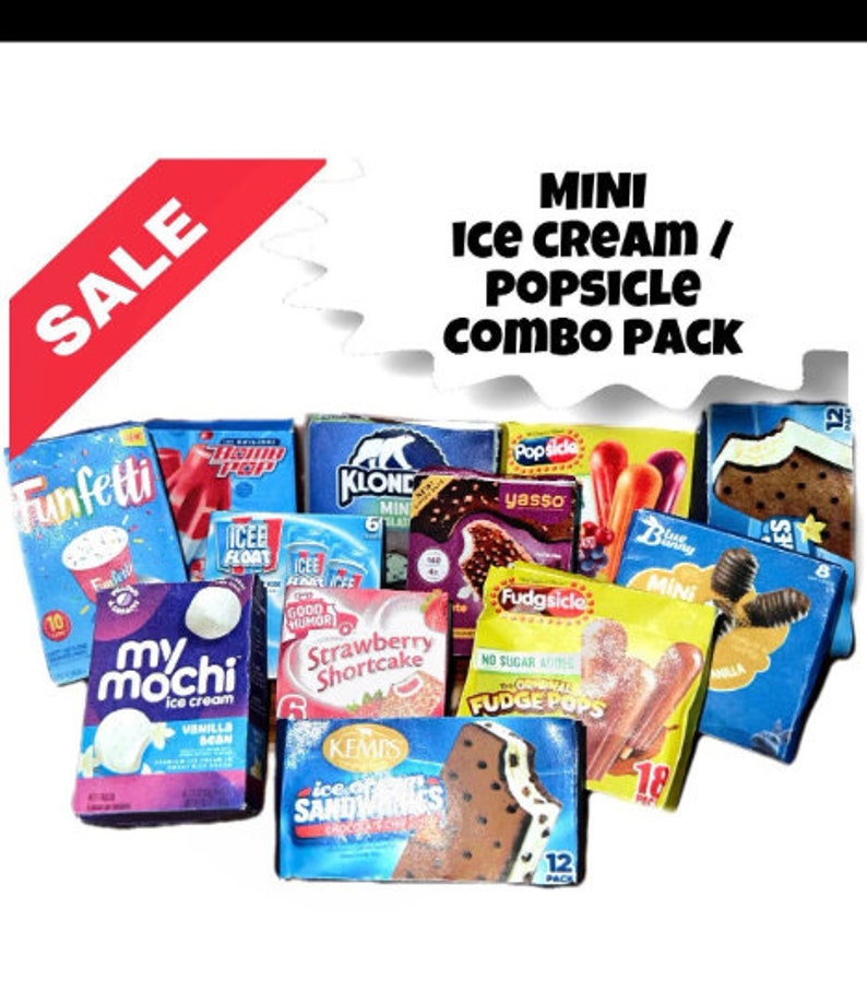 Printable 1:12 Ice Cream/popsicles Pack -doll Toys - DIY Instant ...