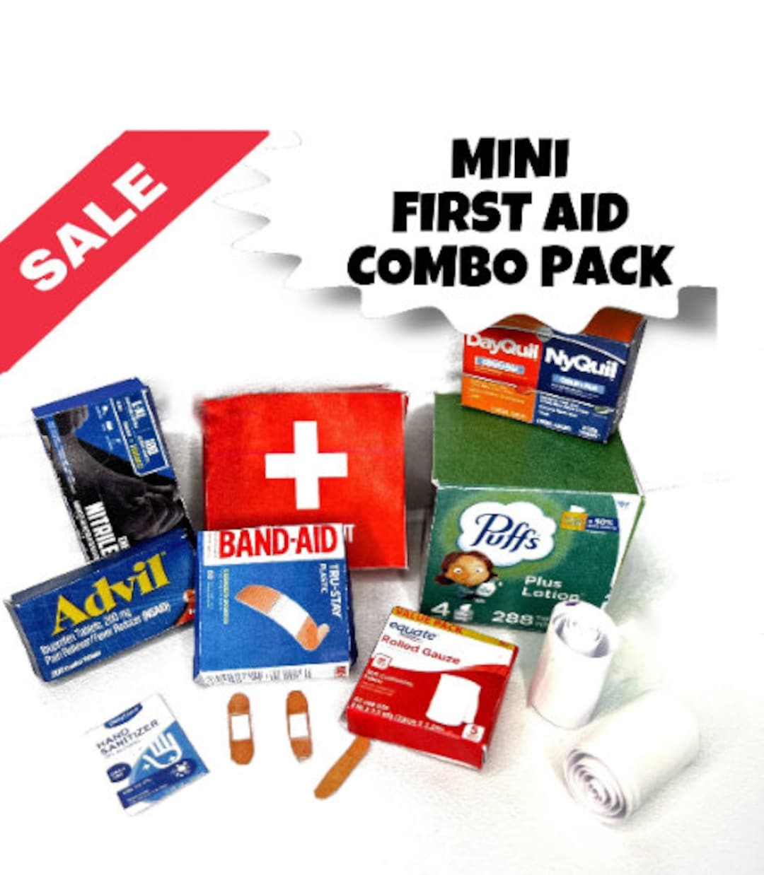 Printable 1:6 First Aid / Medicine / Doctor Pack - Doll Toys - DIY ...