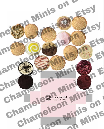 Printable 1:6 Crumbl Cookies Pack - Doll Toys - DIY Instant Download ...