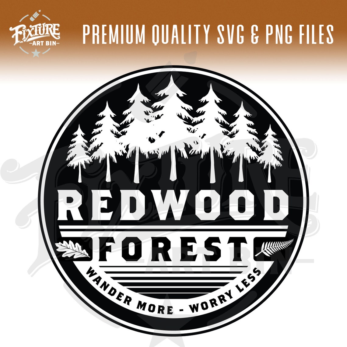 Redwood Forest SVG, Redwood Hiking SVG, Redwood Vector Clip Art ...