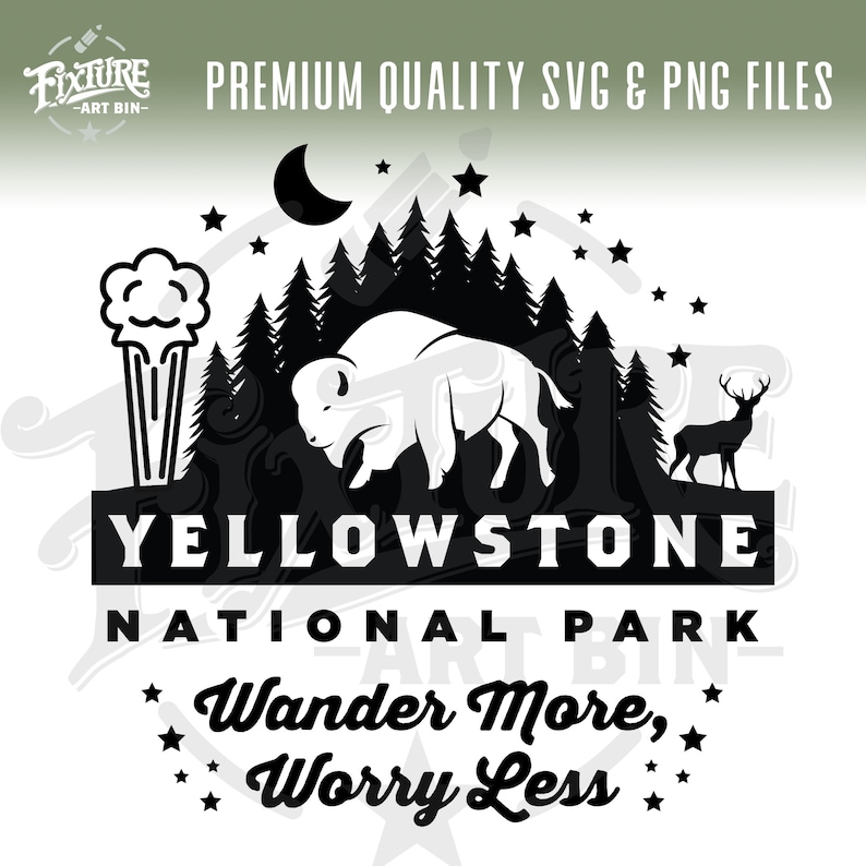 Yellowstone Park SVG, Yellowstone National Park SVG, Yellowstone ...