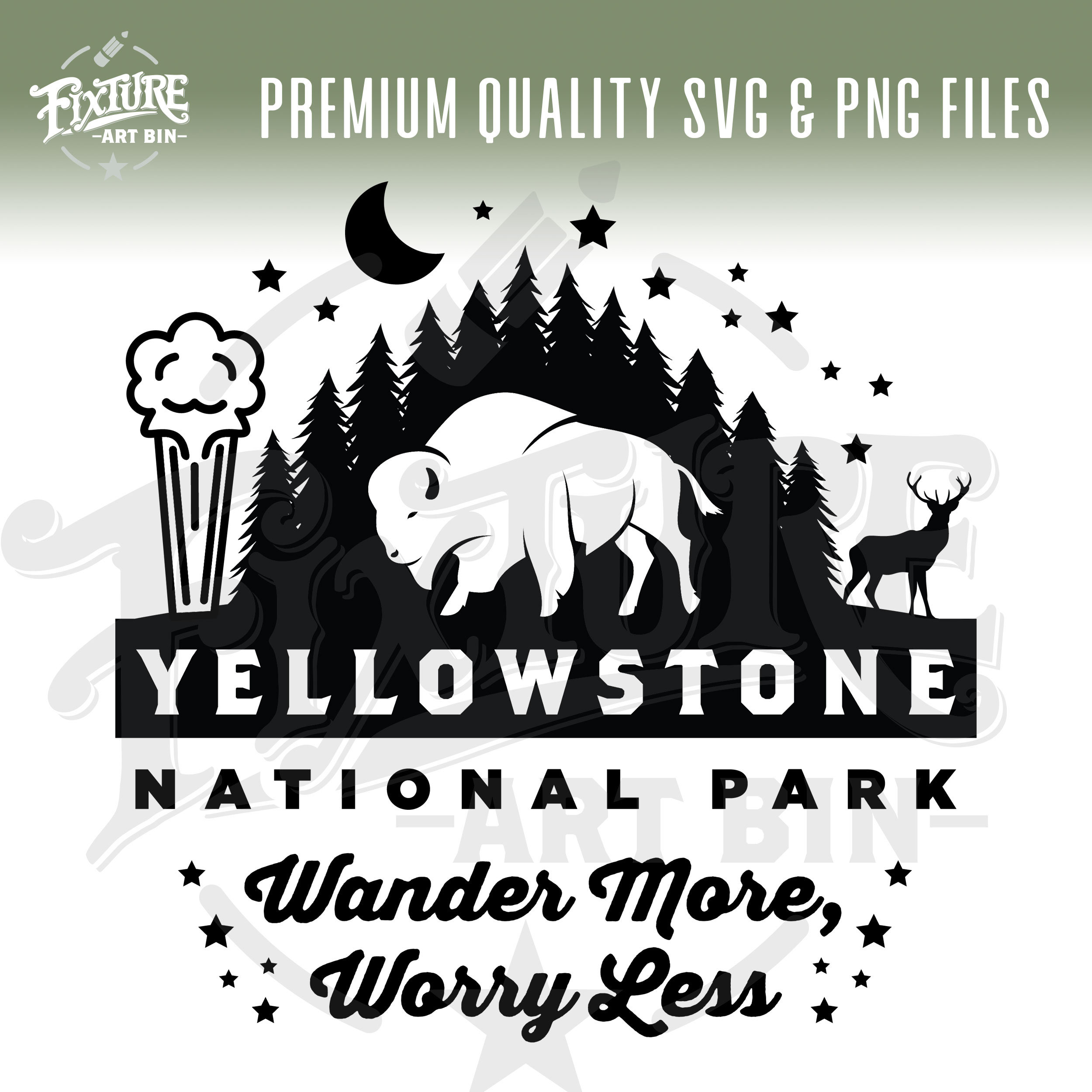 Yellowstone Park SVG, Yellowstone National Park SVG, Yellowstone ...